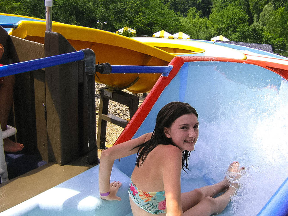 Bikini Falling Off Water Park
